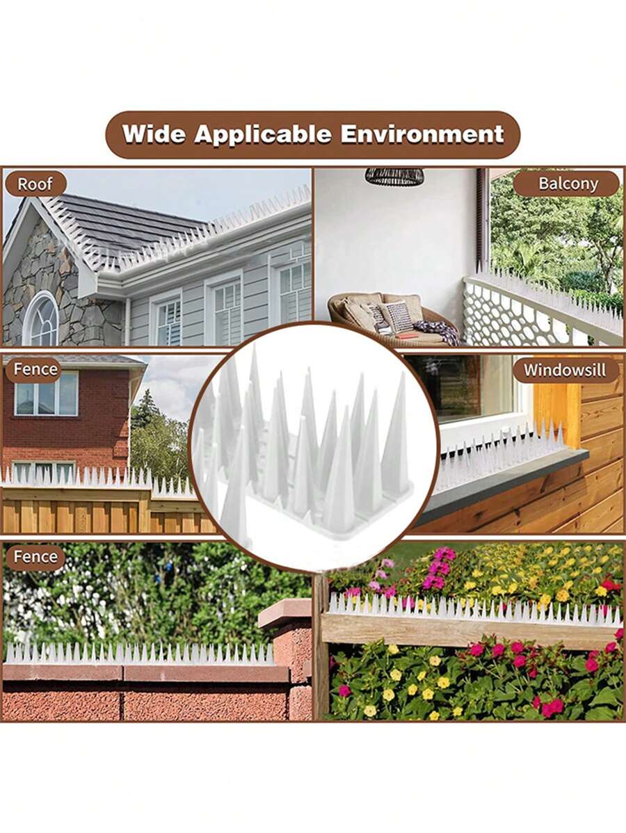 8pcs Bird Spikes Deterrent, Outdoor Anti-Climbing Spikes, Anti-Bird ...