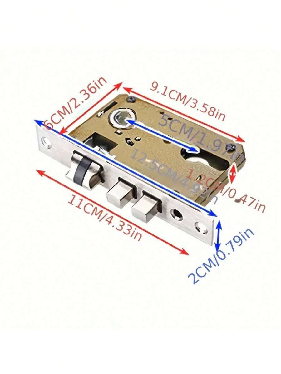 1PC Modern Front Door Lock Set Double Door Lock Set Door Handle Set ...