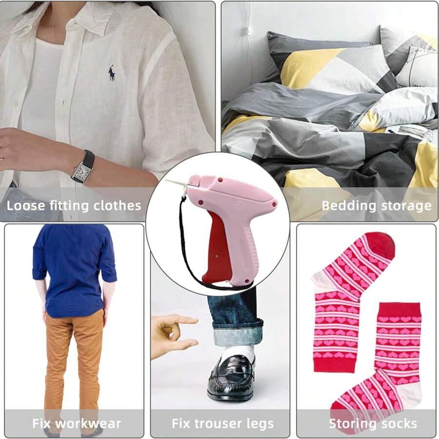 Stitchy Stitch Gun, Tagging Gun For Clothing, Stitch Gun With 5 Steel ...
