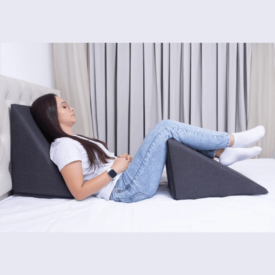 Travesseiro Triangular Espuma Encosto Adulto Apoio Costas Repouso ...