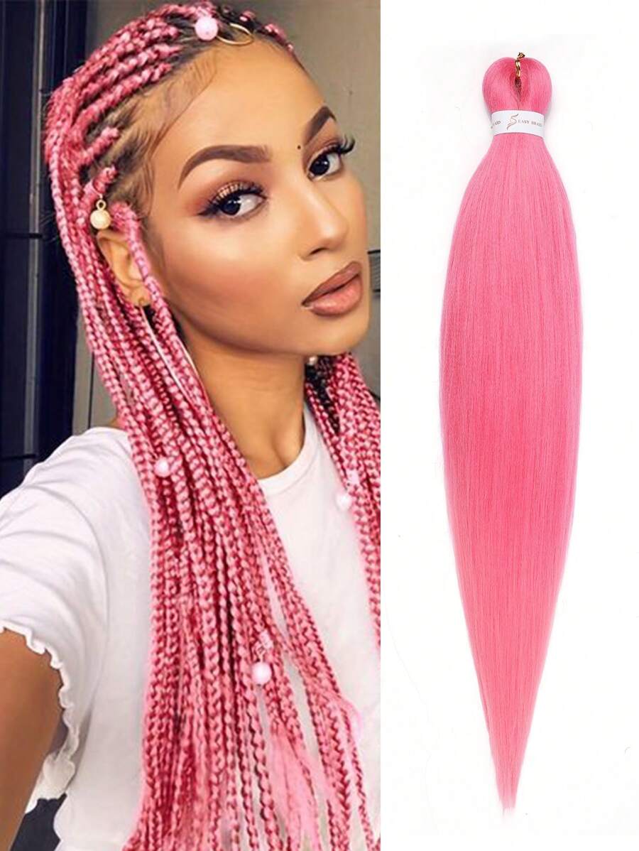 Estensioni per trecce in capelli sintetici pre-tesi con texture Yaki ...