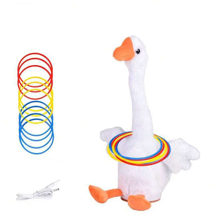 Divertente set di giochi interattivi con papera a dondolo e anelli da ...