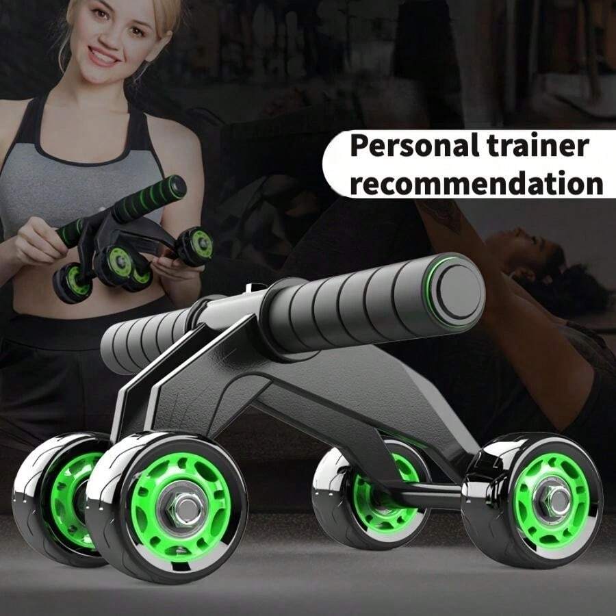 4-Wheel Abdominal Roller - Home Exercise Fitness Equipment, Gym Trainer ...