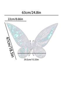 1pc Ladies' Angel Fairy Cicada Wing Rainbow Colored Wings, Suitable For ...