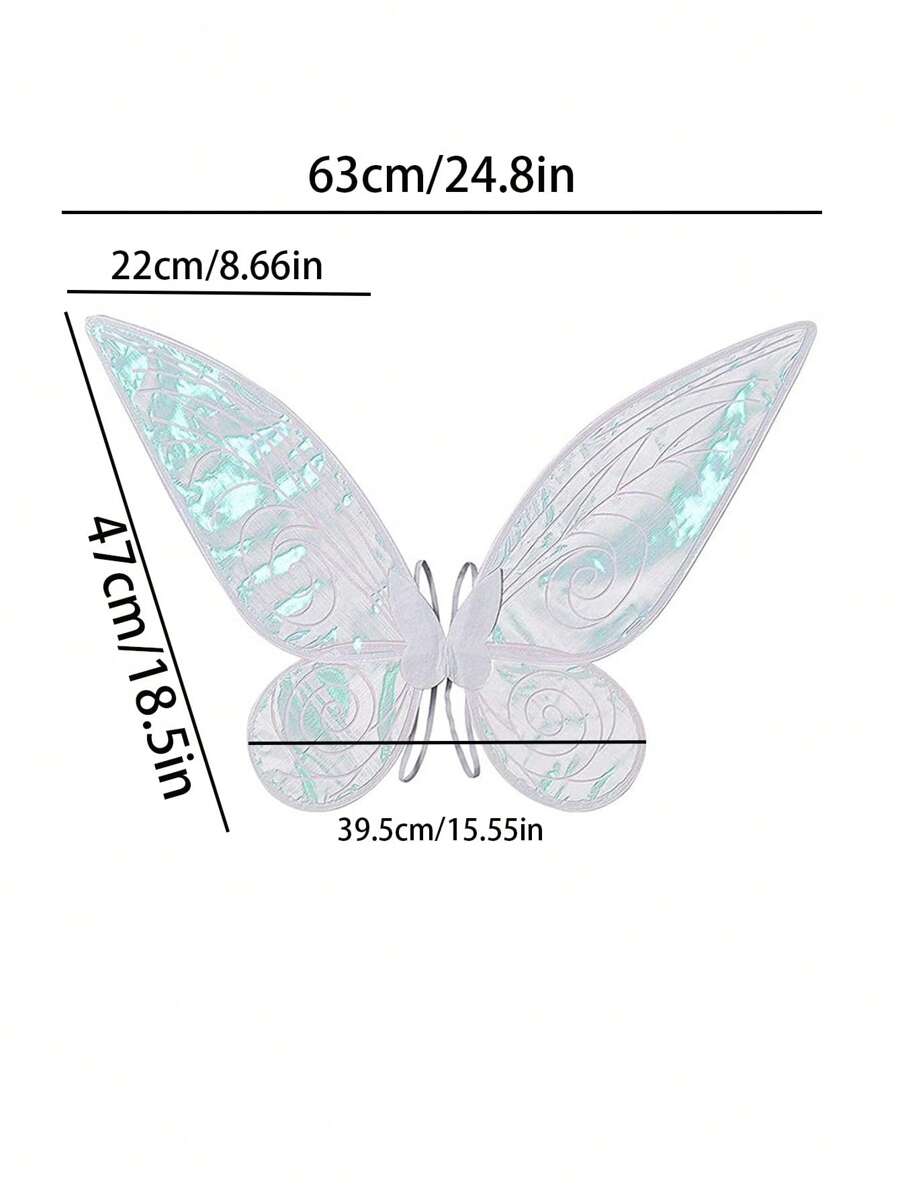 1pc Ladies' Angel Fairy Cicada Wing Rainbow Colored Wings, Suitable For ...