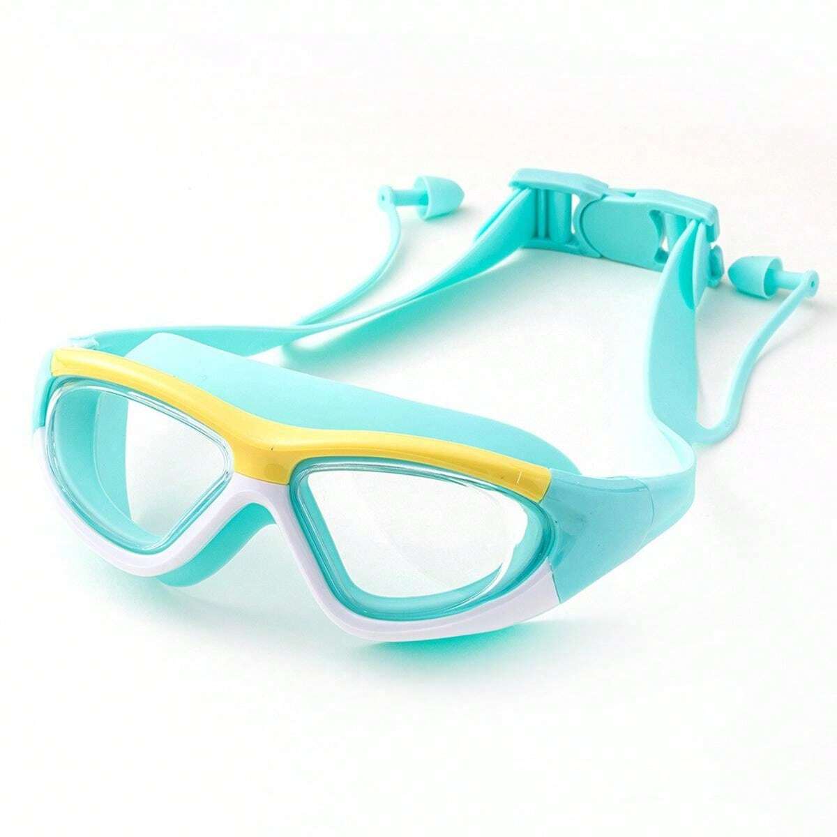 Children's Swimming Goggles With Silicone Earplugs For Pool And Beach ...