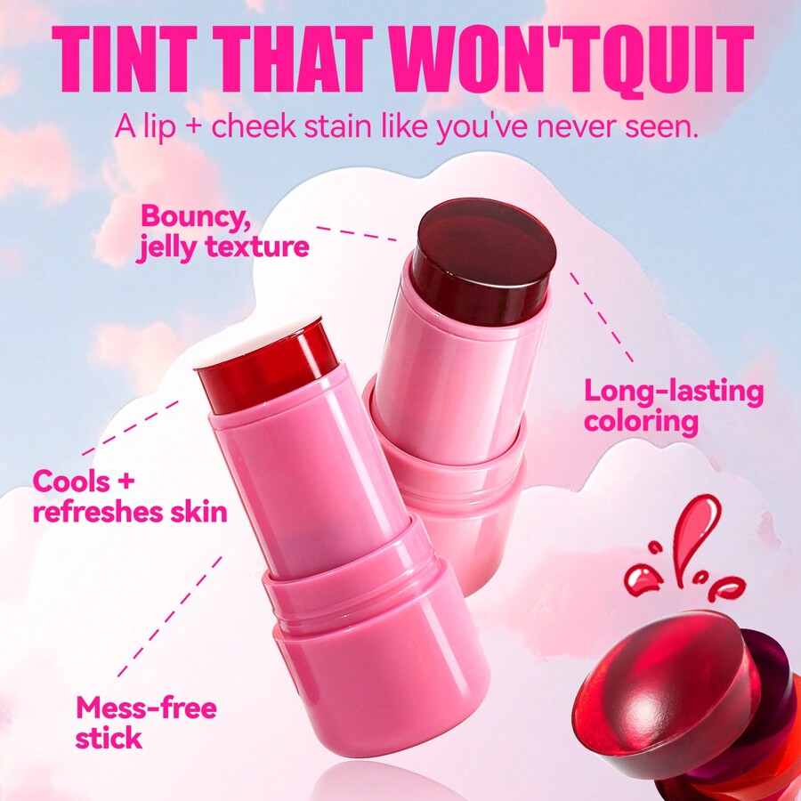 MLSMILE 5g Jelly Blush Balm Set 4 Colors Lip & Cheek Multi-Purpose ...