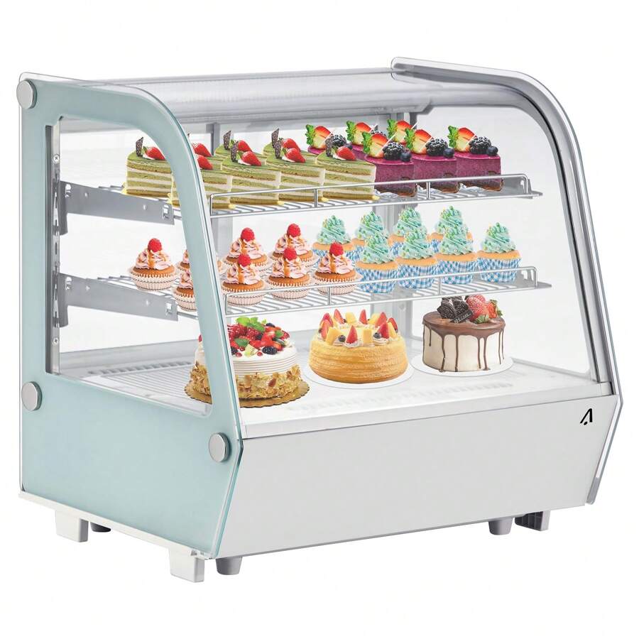 Commercial Countertop Refrigerator 4.2 Cu.Ft - Display Case W/Led ...