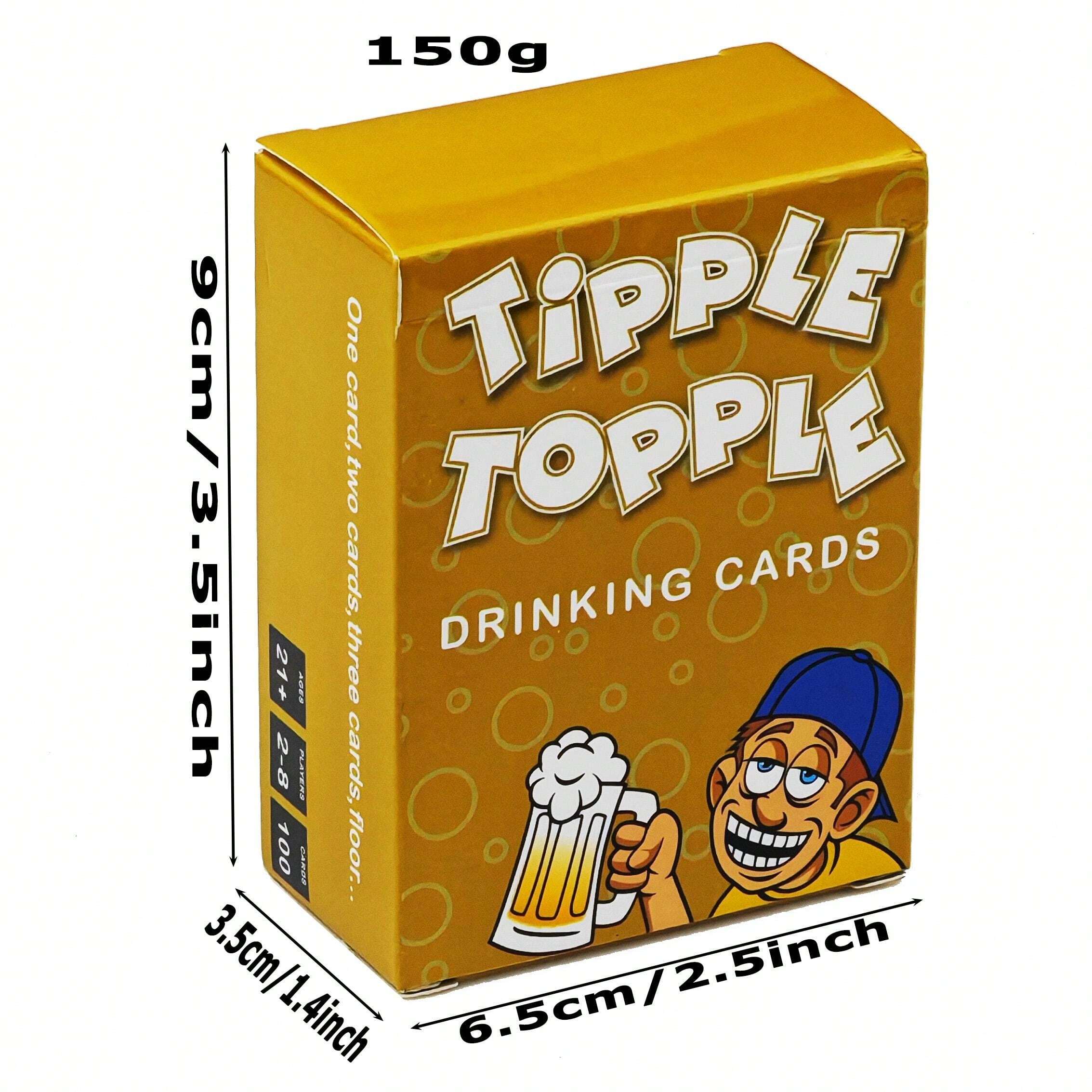 English All-Couples Drink Alcoholic Beverages Tipsy Game Tipple Topple ...