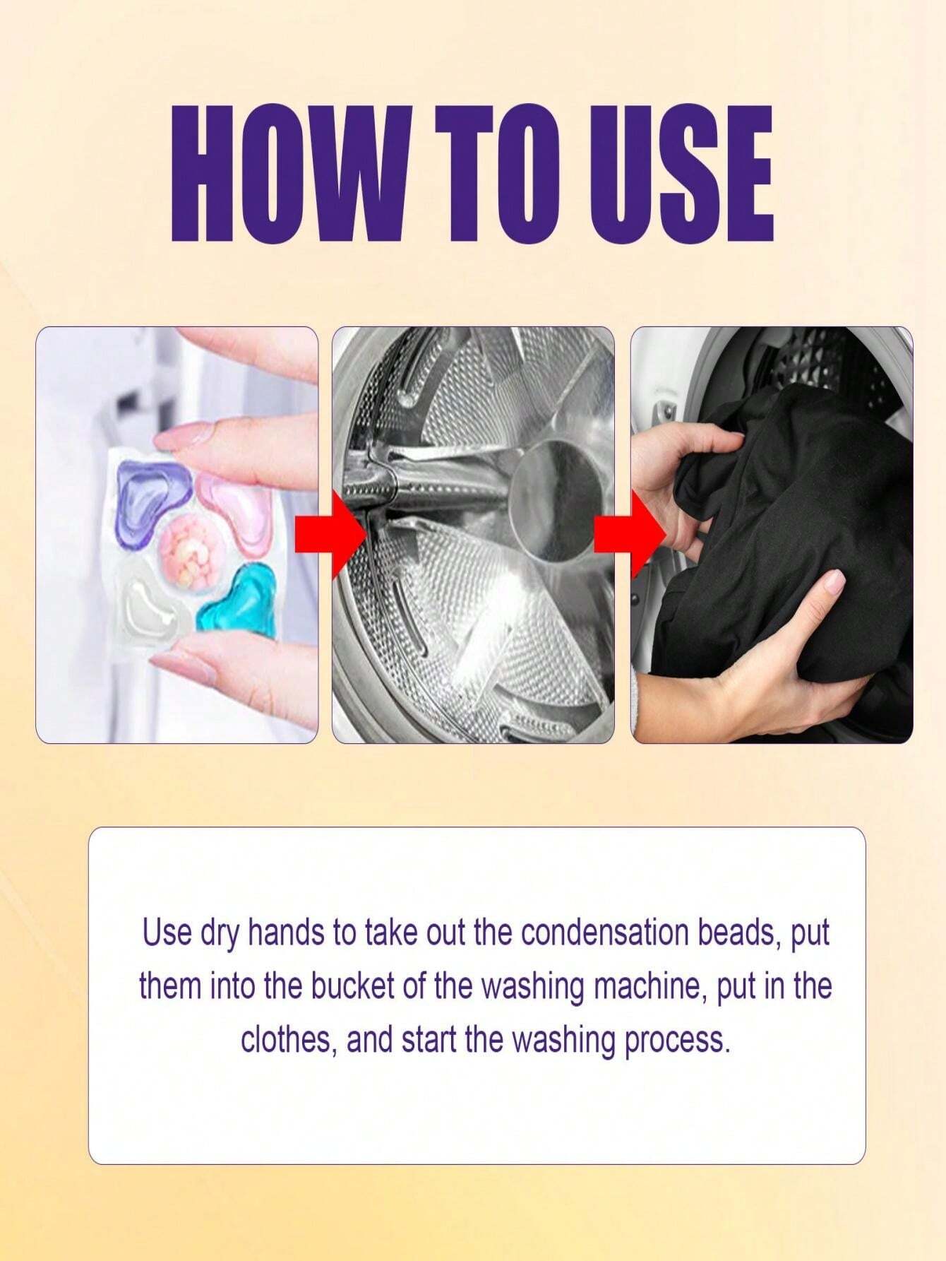 5-In-1 Laundry Bead Capsule Detergent, Powerful Cleaning, Long-Lasting ...