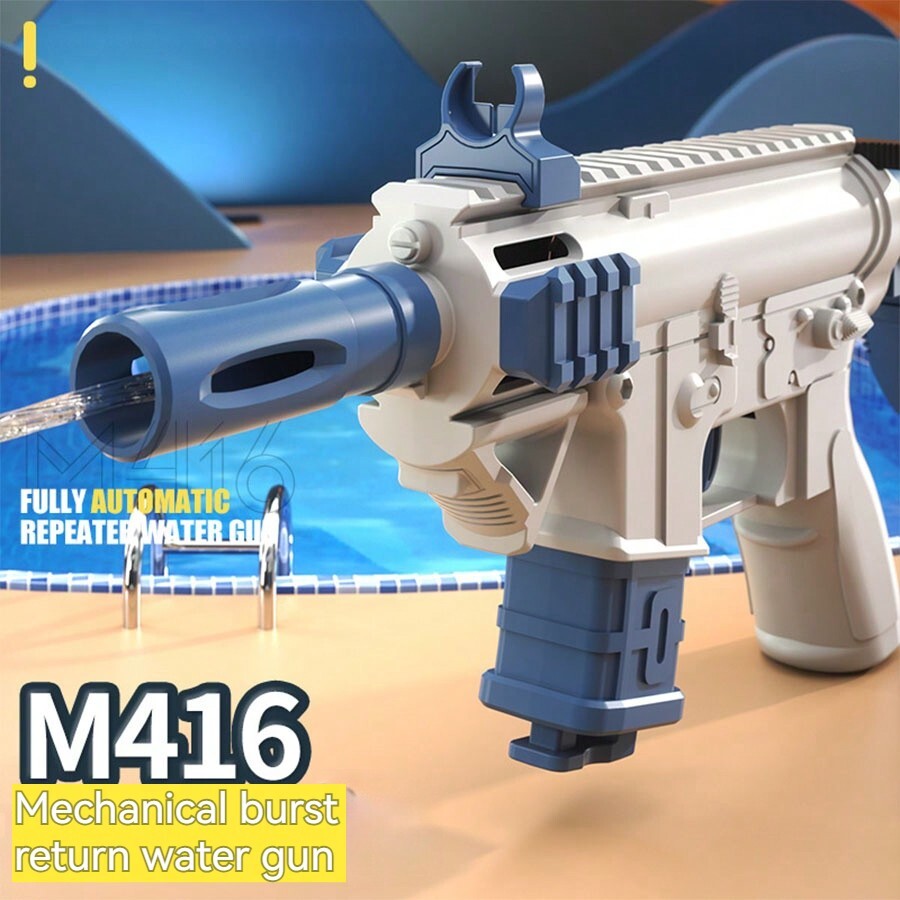 2024 سلاح لعبة M416 جديد الوصول, إطلاق نار متواصل, وصلة ميكانيكية, سلاح لعبة للداخل والخارج ...
