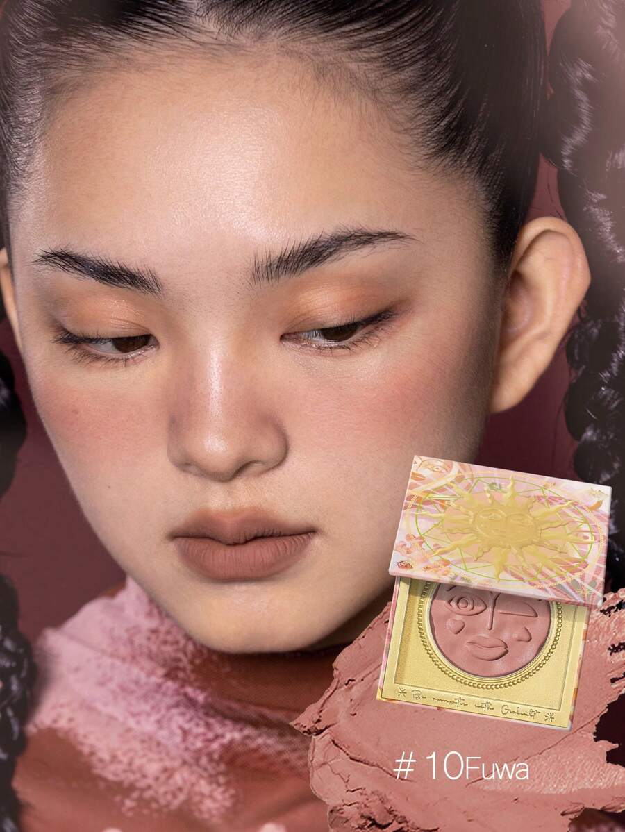 GIRLCULT Emotion Blush 10 Fuwa 2g(0.07oz),Matte Bouncy Blush Makeup Powder,Oil-Free Silky Makeup ...