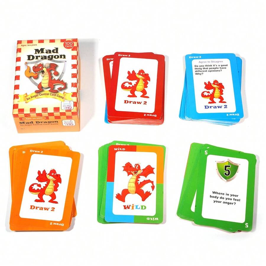 Mad Dragon Card Game An Anger Control Card Game Fun & Therapeutic Card ...