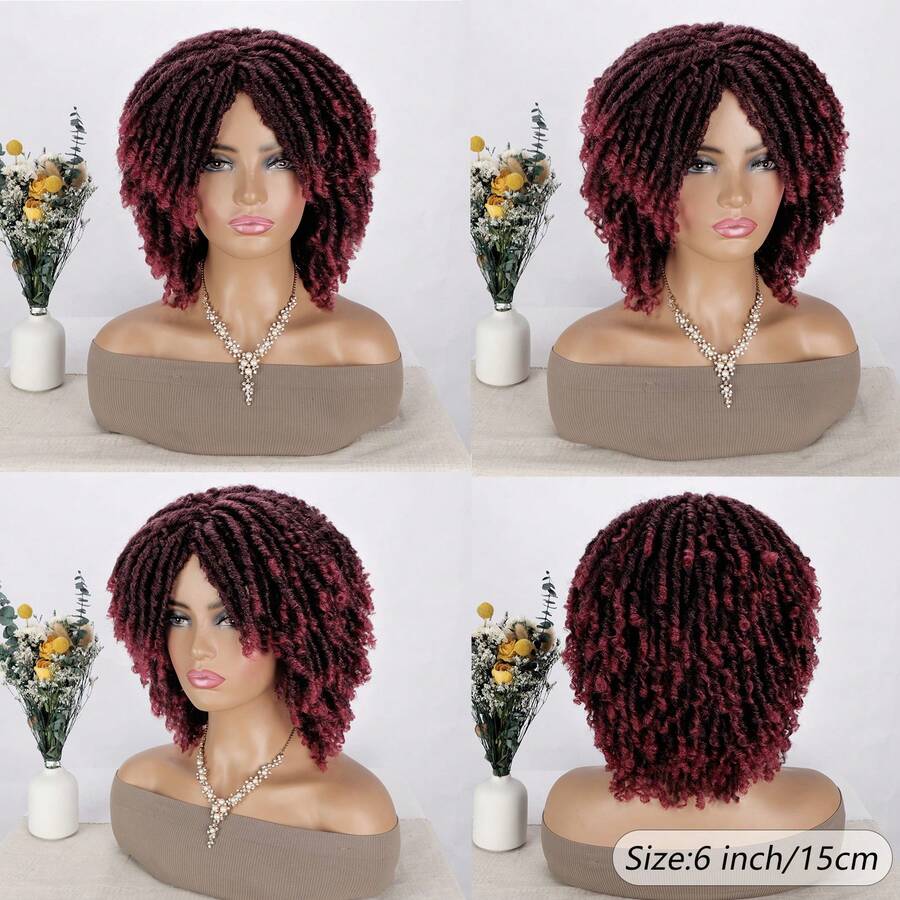 Cabelo sintético Curto estilo tranças Dreads Rasta para e Homens ...
