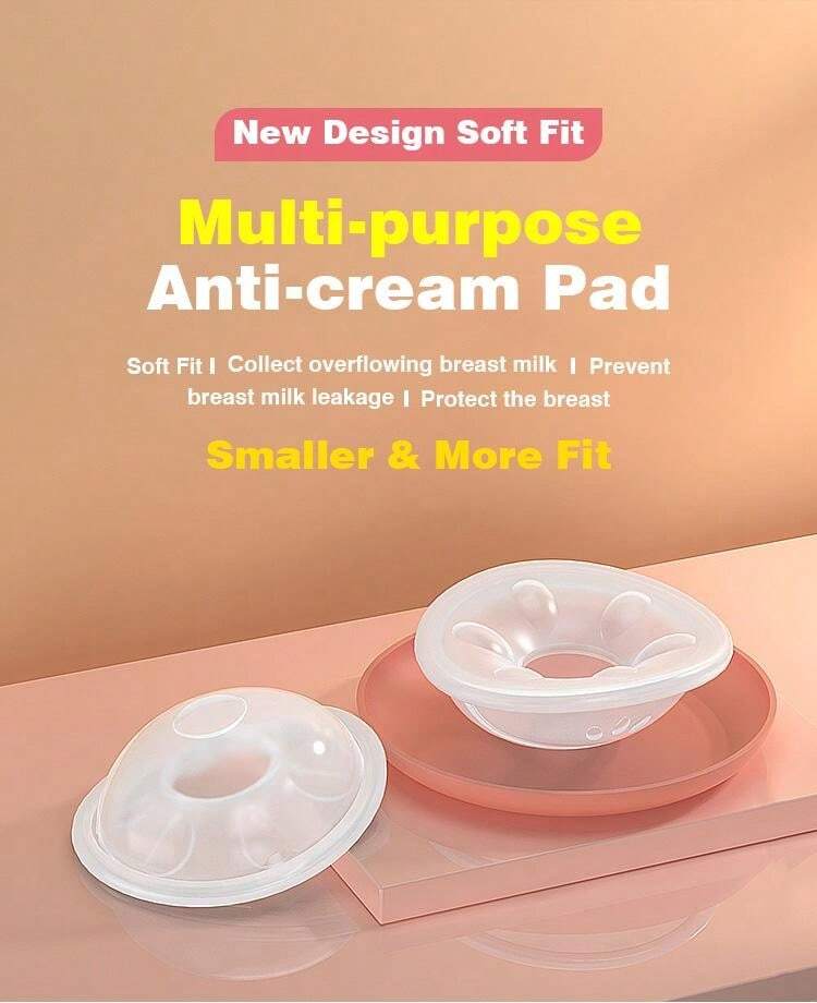 2pcs Portable Non-Overflow Hand-Free Breast Milk Collectors With Soft ...