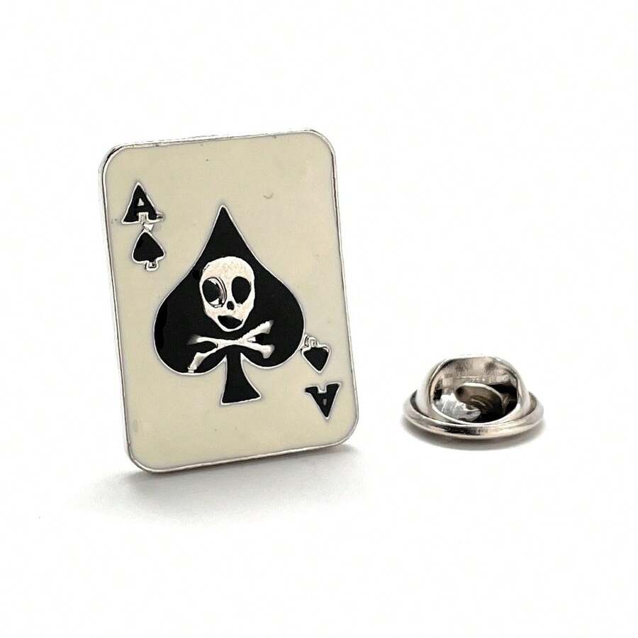 Williams And Clark Ace Playing Card Pin Superstitious Card Lapel Pin ...