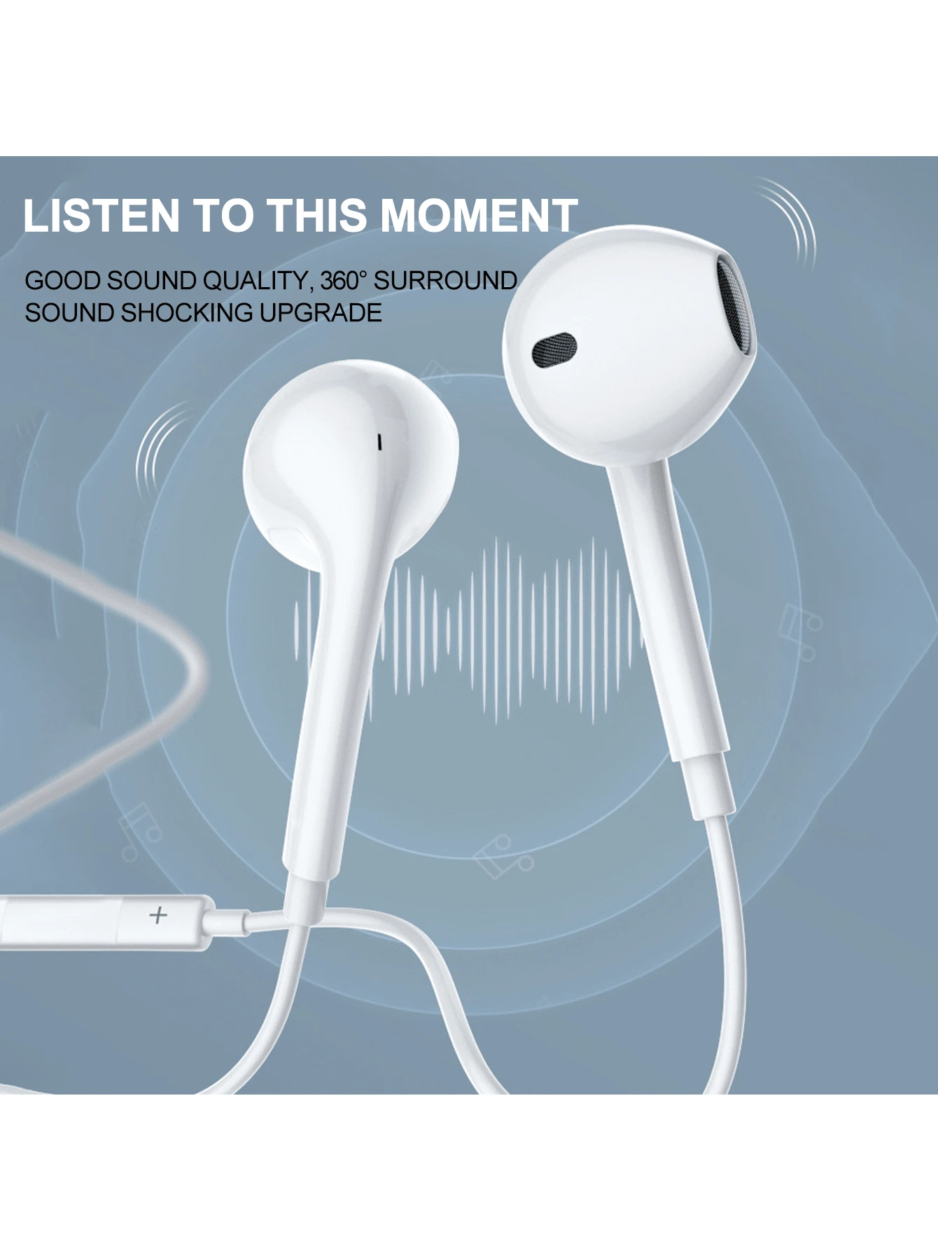 Écouteurs filaires USB-C avec prise de contrôle musique, d'appels et de ...