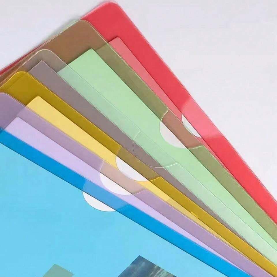 12pcs Thickened High Quality A4 Single Document Folder Insert L-Type ...