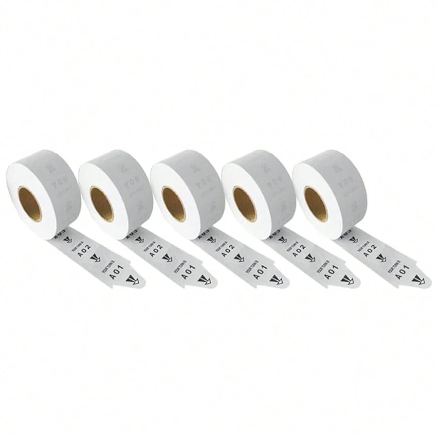 5 Rolls Of 2-Digit Take-A-Number Tickets Turn-O-Matic 3000 Tickets/Roll ...