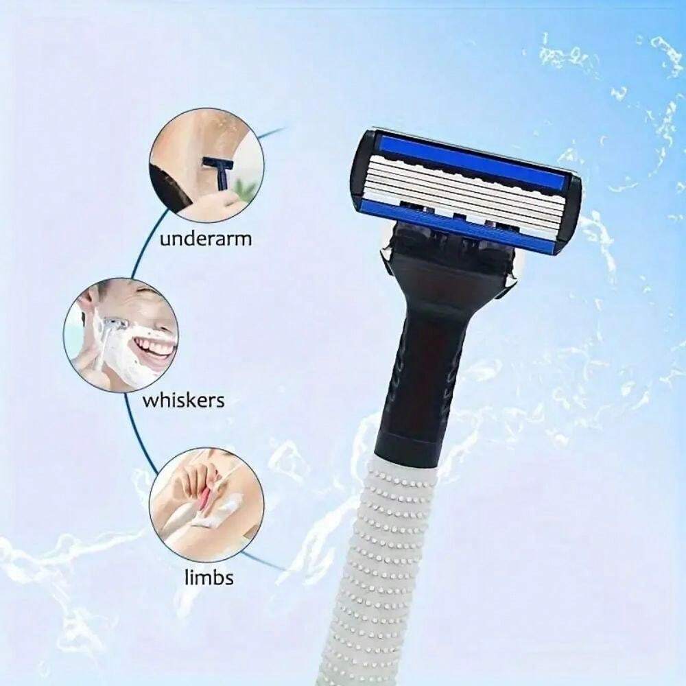 6-Layers Manual Safety Razor, Classic Shaving Razor, Shaving Set ...