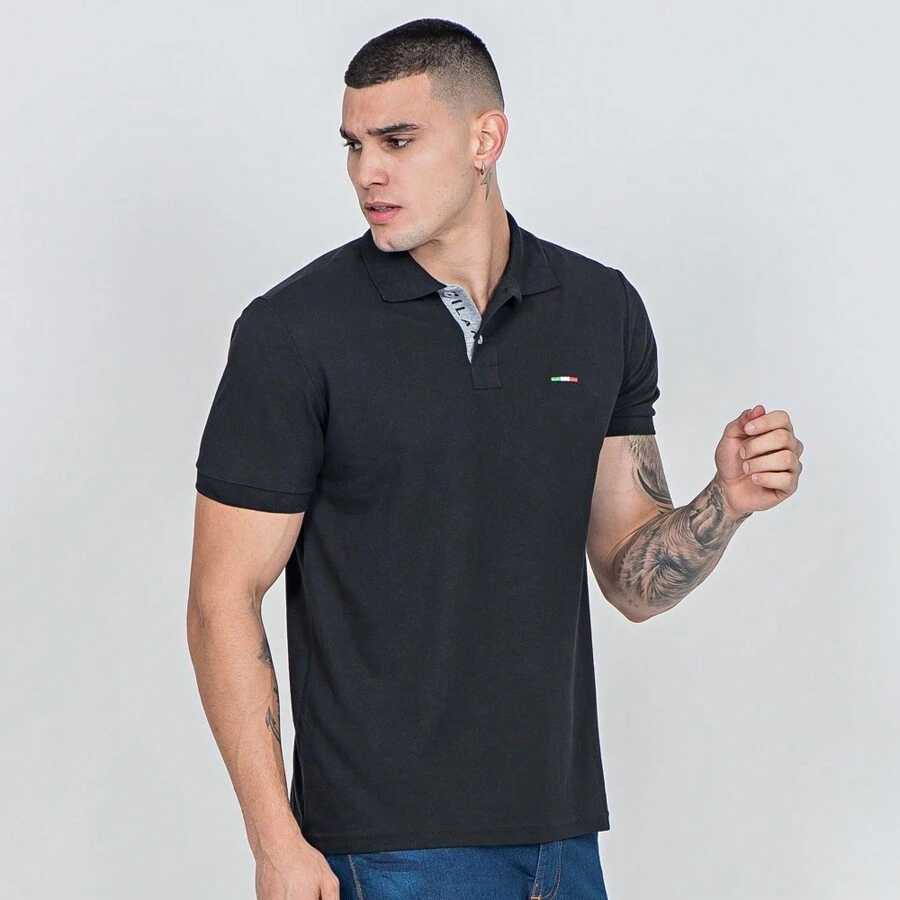 Camisa Polo Industrie Básica Estilo Tomm Piquet Premium | SHEIN Brasil