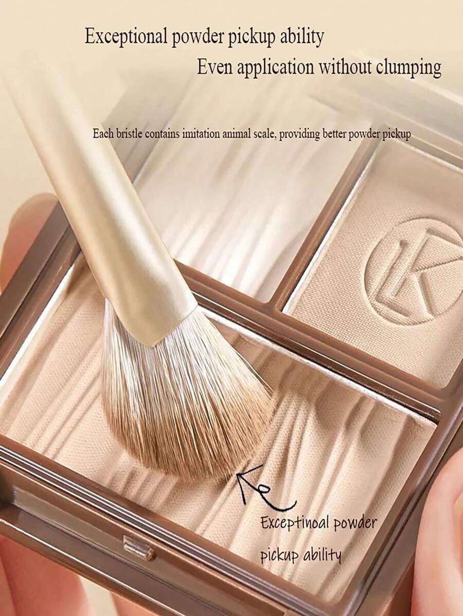 Sickle Nose Contour Brush, Nose Bridge & Ala Nasi Shading Brush, Mini ...