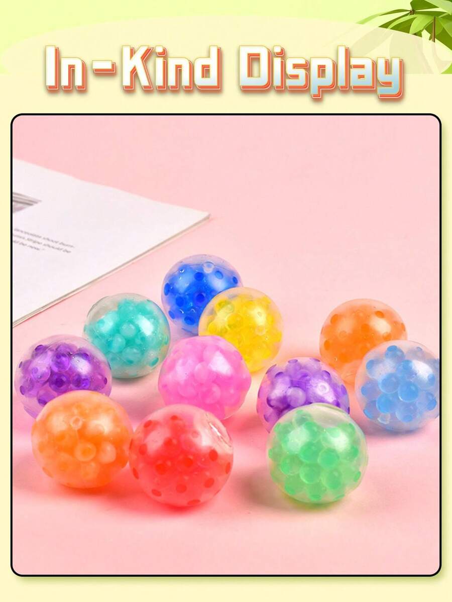 3 Pcs New Vent Water Ball Ball Pinch Pinch Music 3.5cm TPR Soft Rubber ...