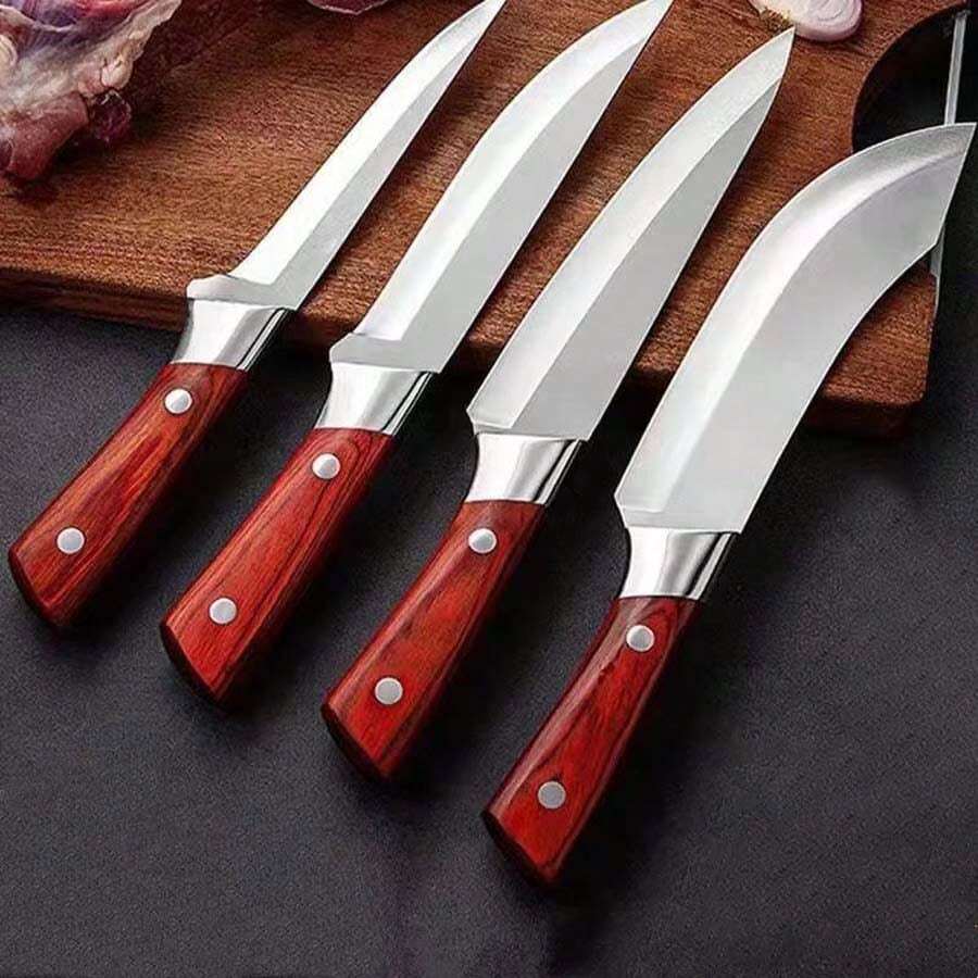 Four Sets Of Boning Knife Butcher Commercial Bone Shaving Cutting Knife ...