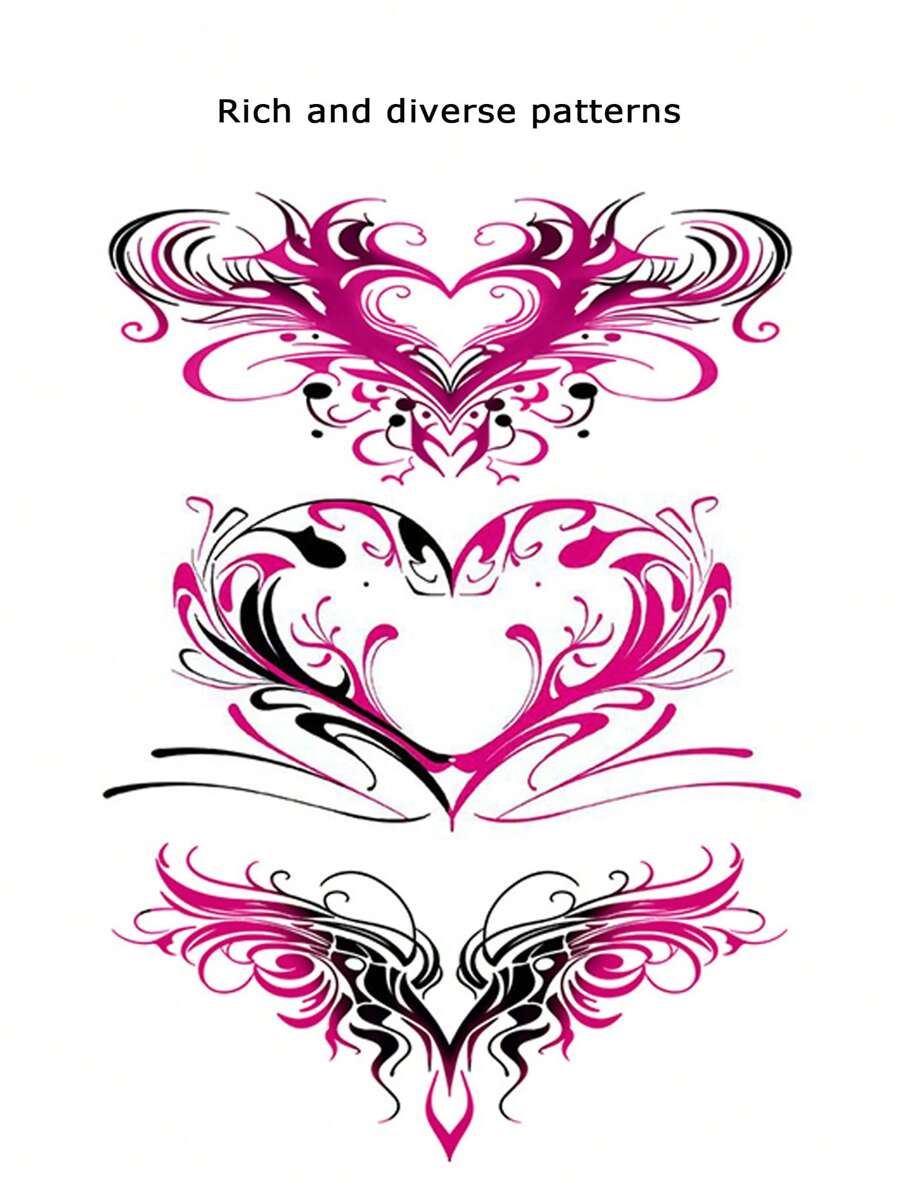 1set 9pcs Popular & Sexy Temporary Tattoo Stickers Set, Including ...