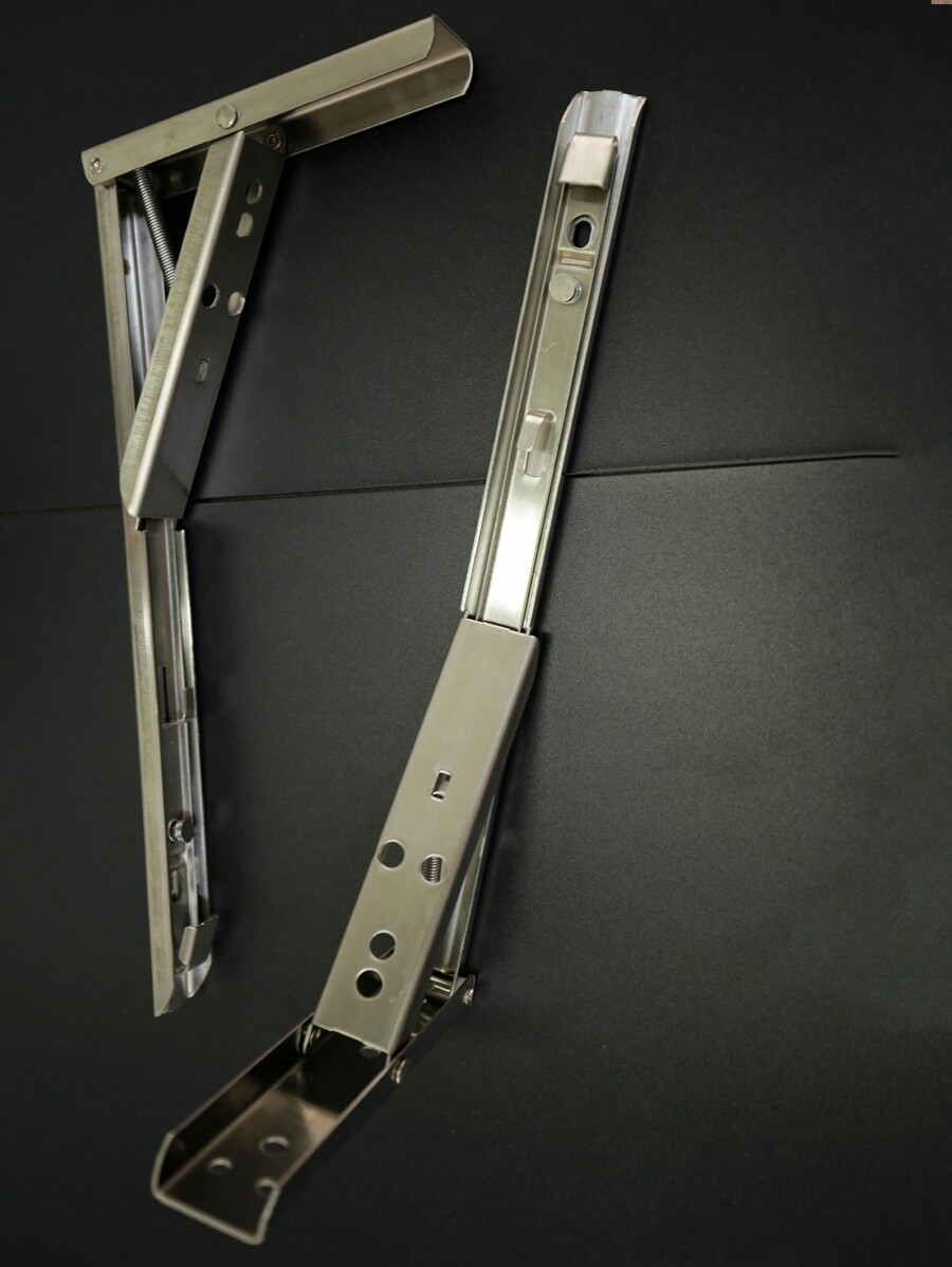 Silver 304 Stainless Steel Folding Bracket, L-Shaped Wall Mountable ...