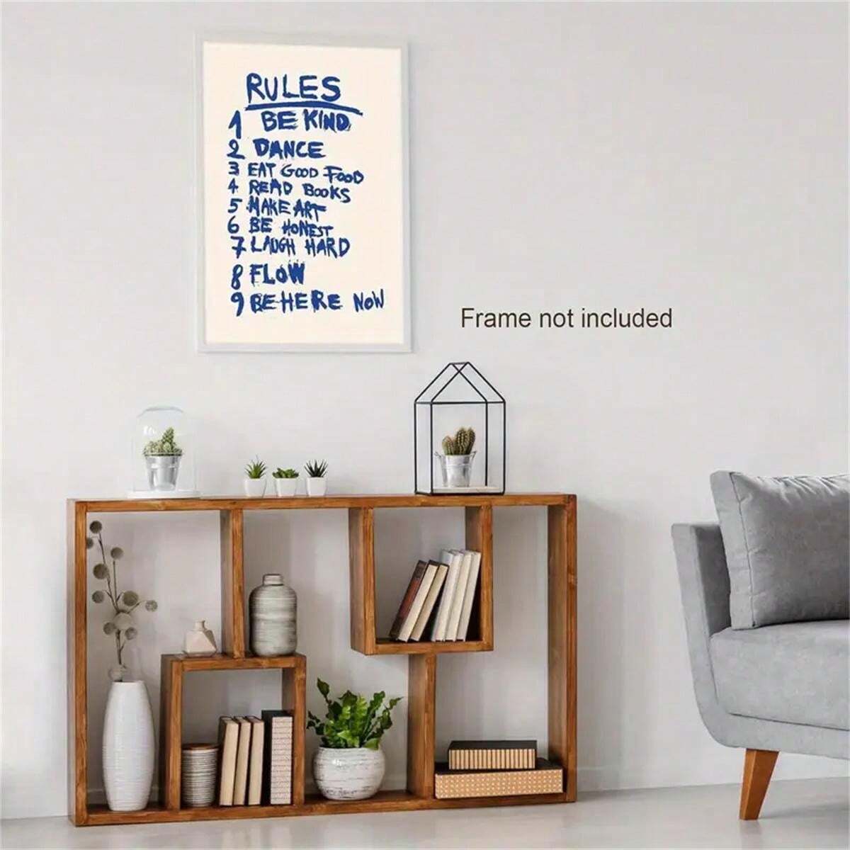 1pc Inspirational Abstract Rules Posters - Motivational Wall Art For ...
