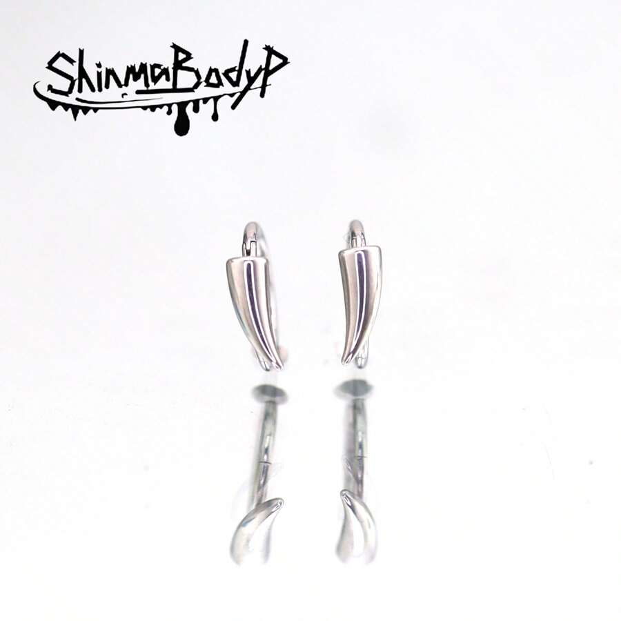 SHINMA 1pair Lip Rings Vampire Fangs, 16G Titanium Steel Lip Ring ...