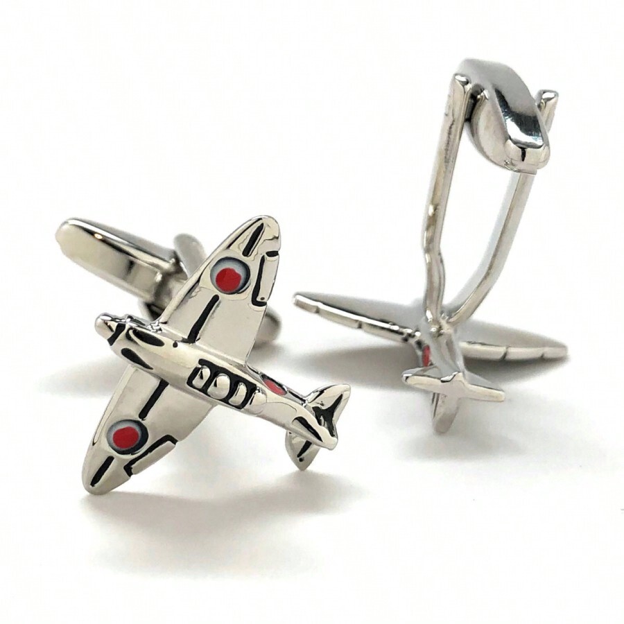 Silver Tone Japaneses Zero Cufflinks Japan Airplane Special Edition ...