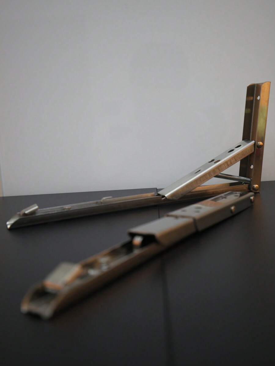 Silver 304 Stainless Steel Folding Bracket, L-Shaped Wall Mountable ...