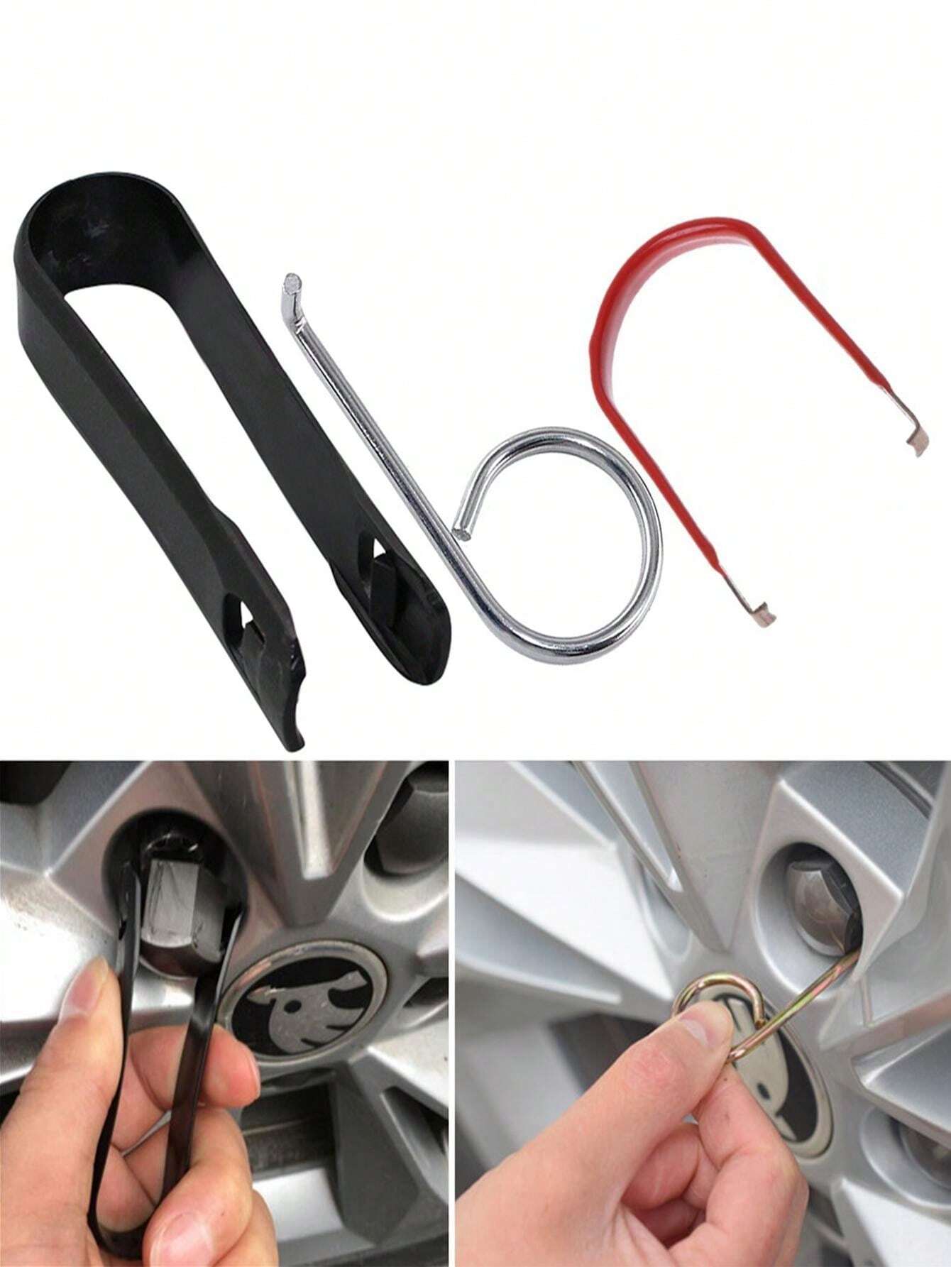 3pcs Tire Cap Clips, Tire Lug Nut Covers, Anti-Theft Lug Nut Covers ...