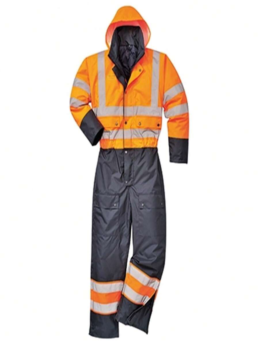 Portwest S485 Extra Large Contrast Quilted Coverall Lined, Orange ...