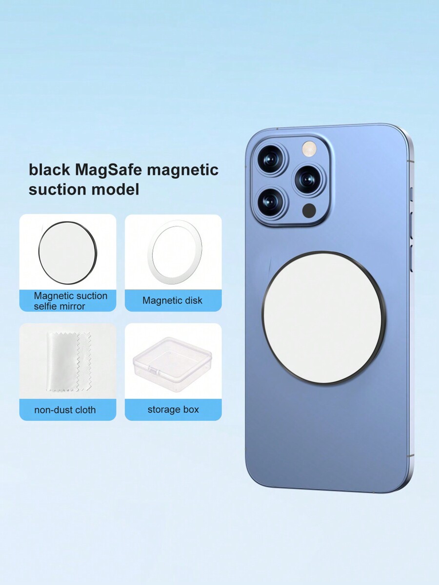 MagSafe Magnetic Aluminum Alloy Selfie Mirror For Cell Phones, High ...