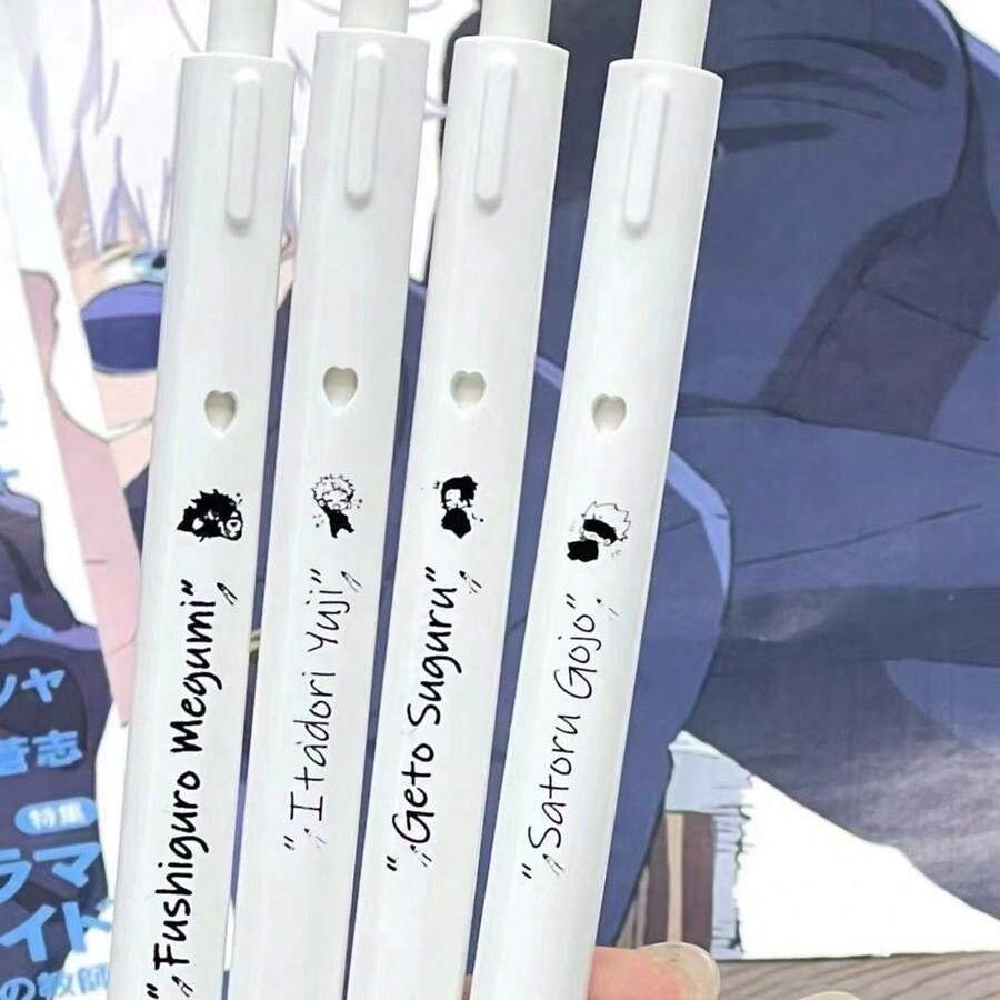 1pc Gojo Ballpoint Pen, Push-Type Neutral Pen, Signing Pen, Student ...