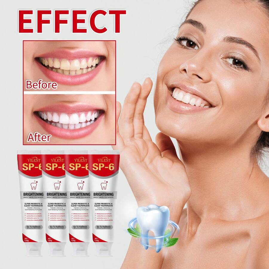 SP-6 Probiotic 120ml Whitening Toothpaste With Stain Removal Fresh ...