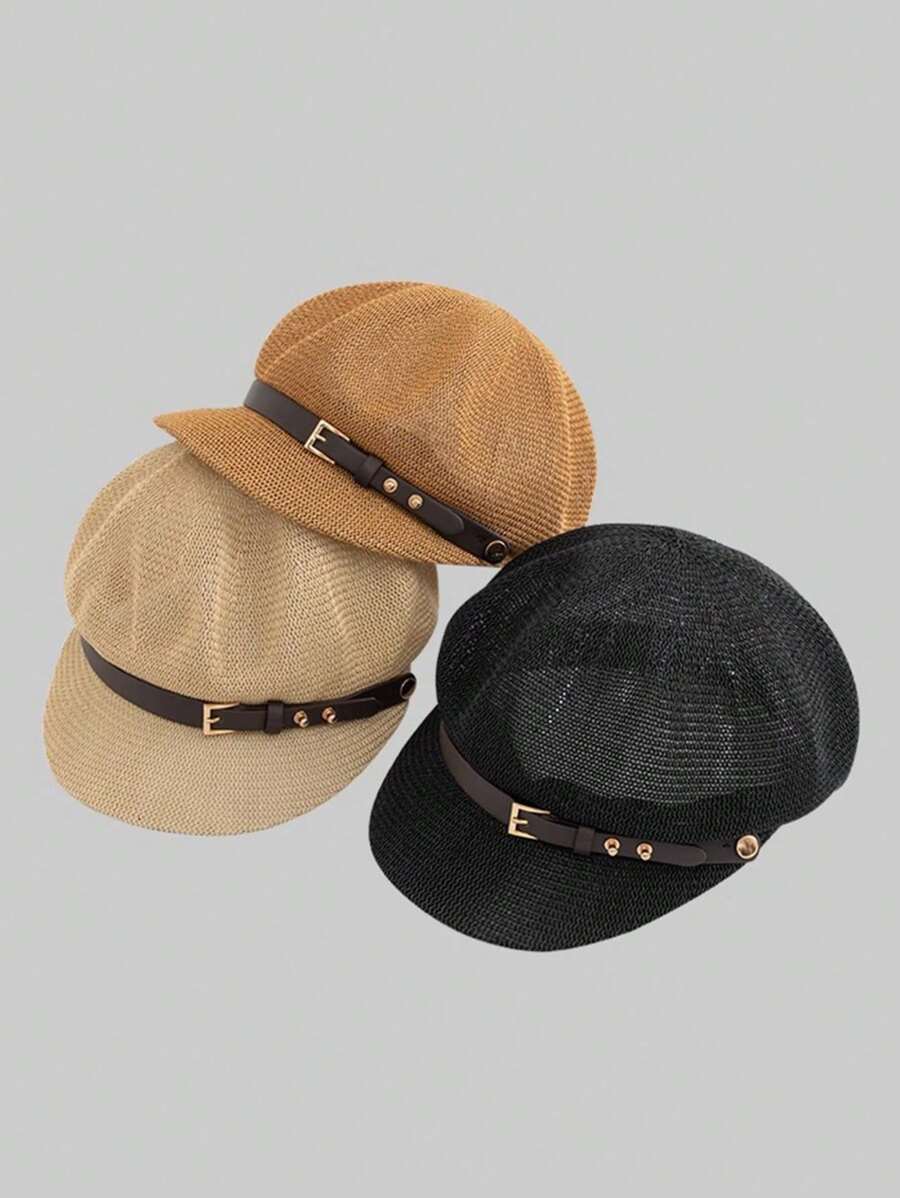 Hollow-Out Octagon Hat Children's Summer Outing Sunblock Straw Hat ...