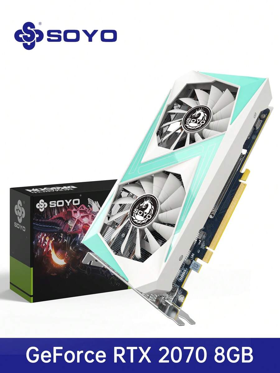Graphics Card NVIDIA GeForce RTX 2070 8GB Gaming GPU GDDR6 256Bit PCI ...