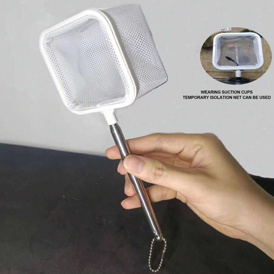 Fish Tank Shrimp Net Reinforced Frame Aqurium Net With Extendable Long ...