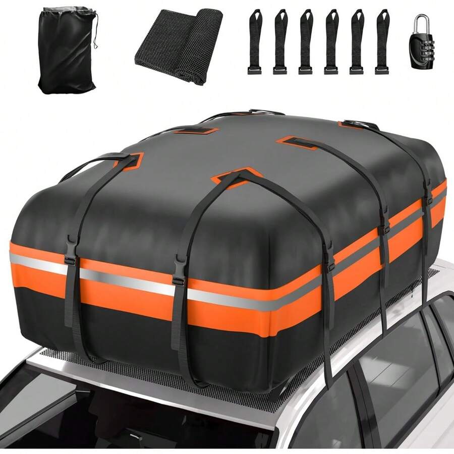 Rooftop Cargo Carrier Soft-Shell Car Top Carrier Waterproof 1000D PVC ...