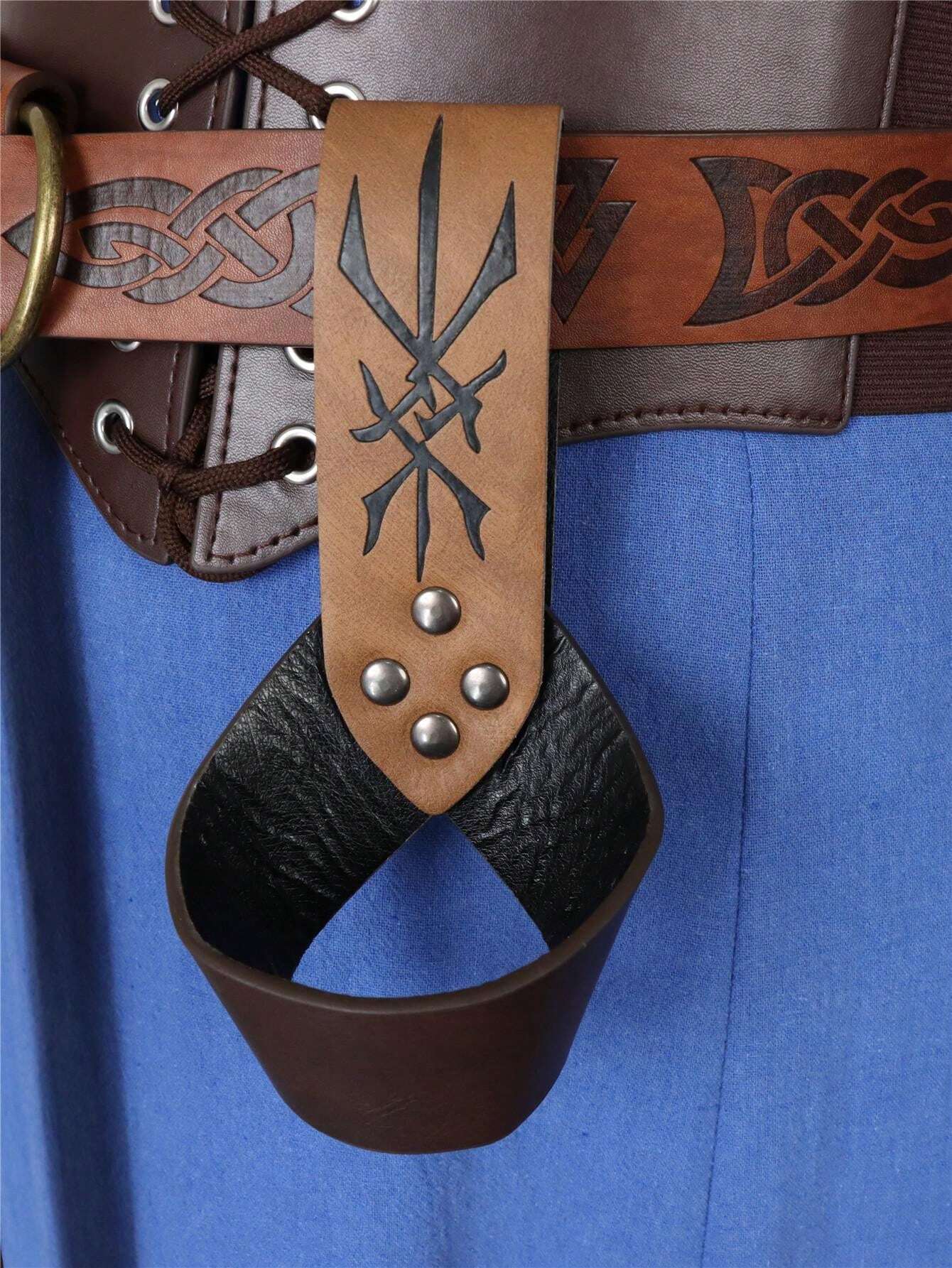 Vintage Medieval Sword Scabbard Hanging Waist Sword Storage Belt Sword ...
