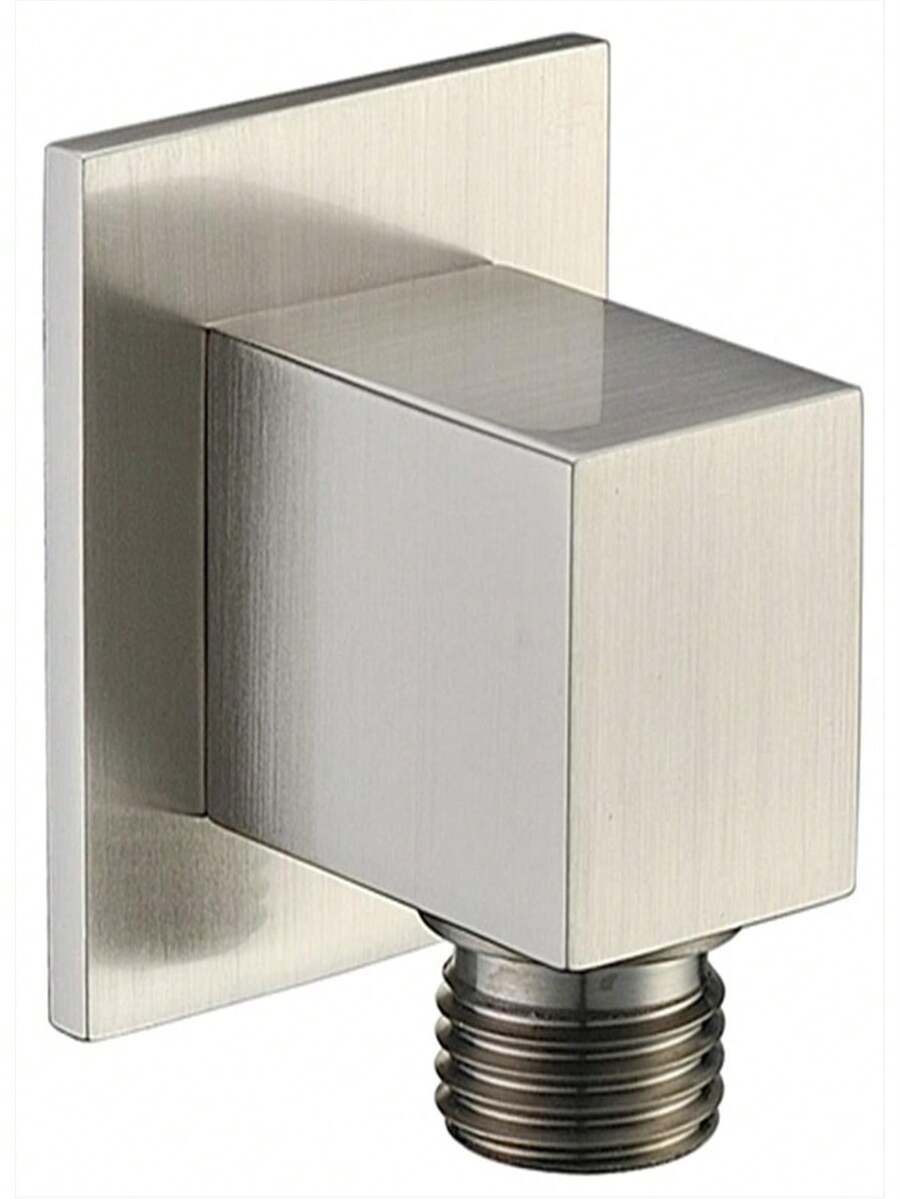 Shower Wall Mount Supply Square Elbow, Brushed Nickel | SHEIN USA