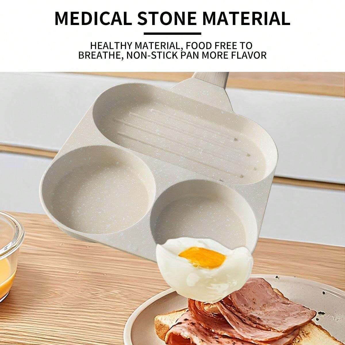 3-In-1 Breakfast Multi-Function Non-Stick Pan With Aluminum And ...