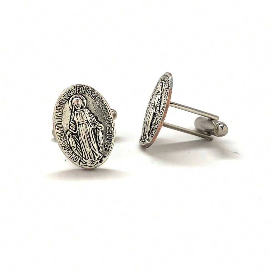 Catholic Vintage Mother Mary Cufflinks Faith Guadalupe Jesus God Virgin ...