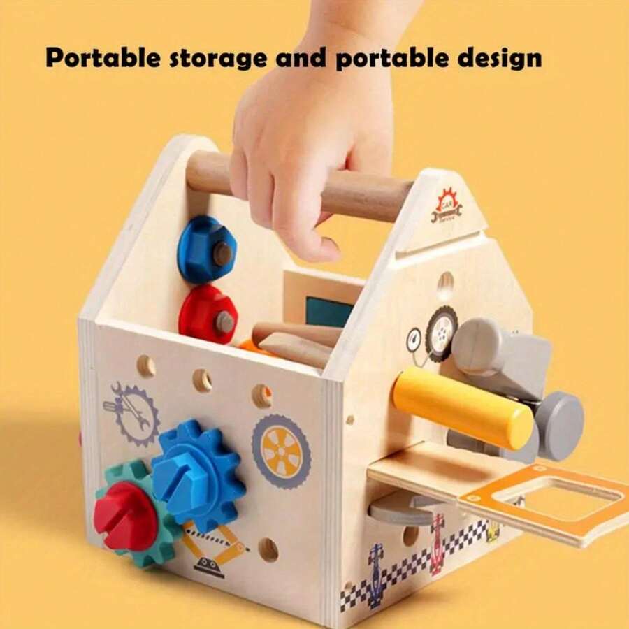 Kids Toolbox Set Wooden Montessori STEM Learning Educational ...