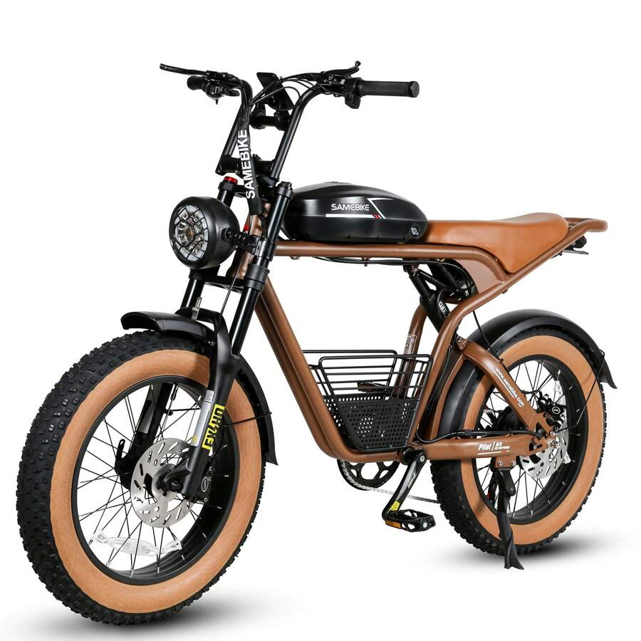 M20 1200W 20*4 Inch Retro Street Electric Bike For Adults, With 48V ...