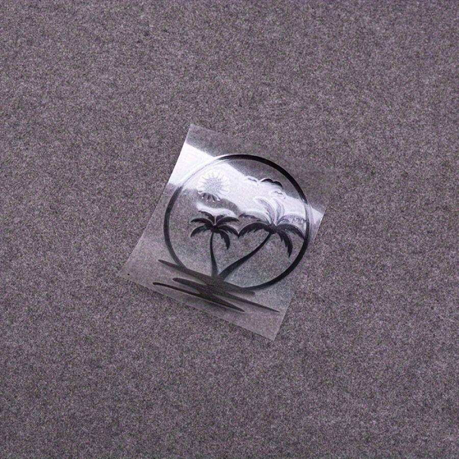 Waterproof Reflective Vinyl Coconut Tree Car Sticker | SHEIN